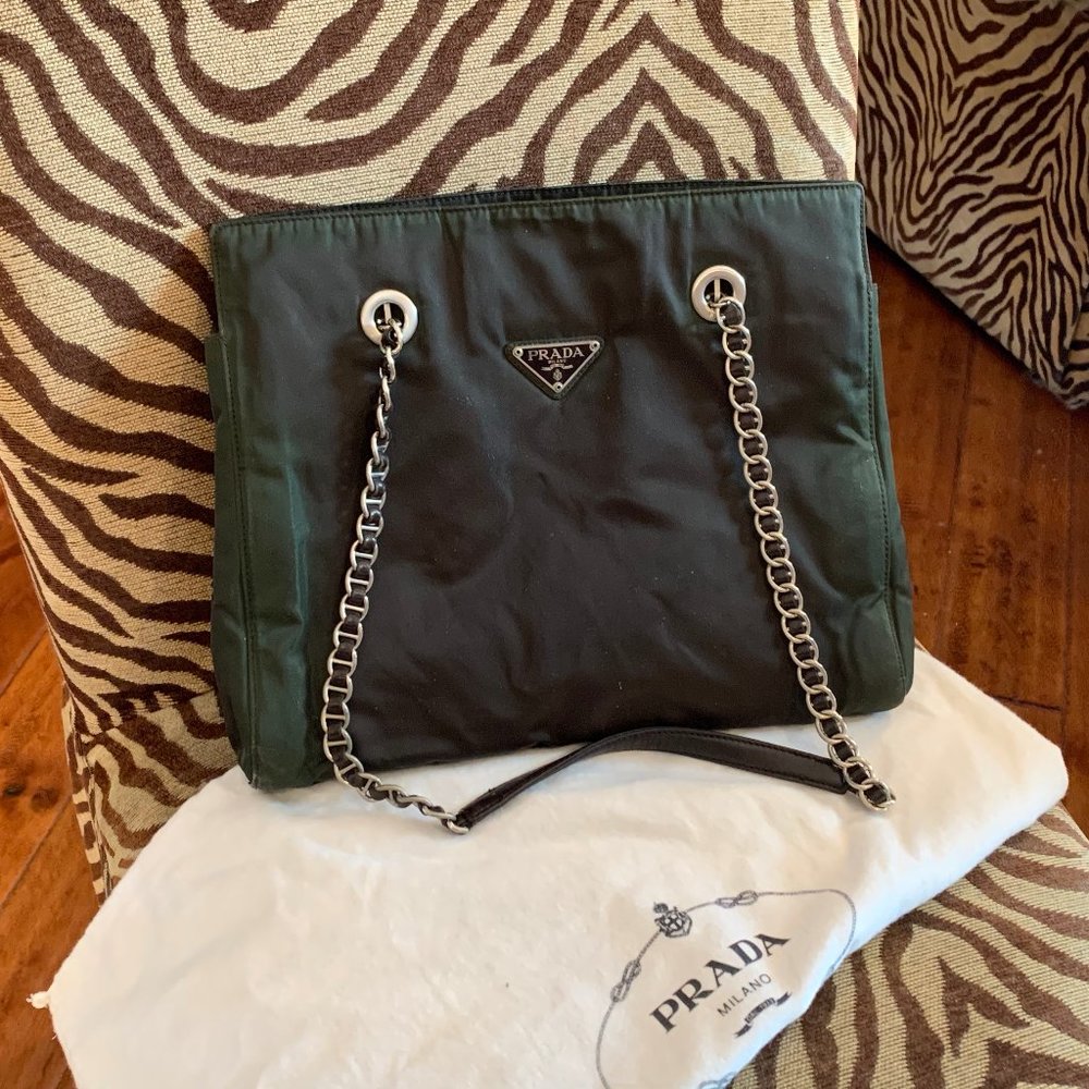 Vintage Prada Bag With Chain Straps - Gem